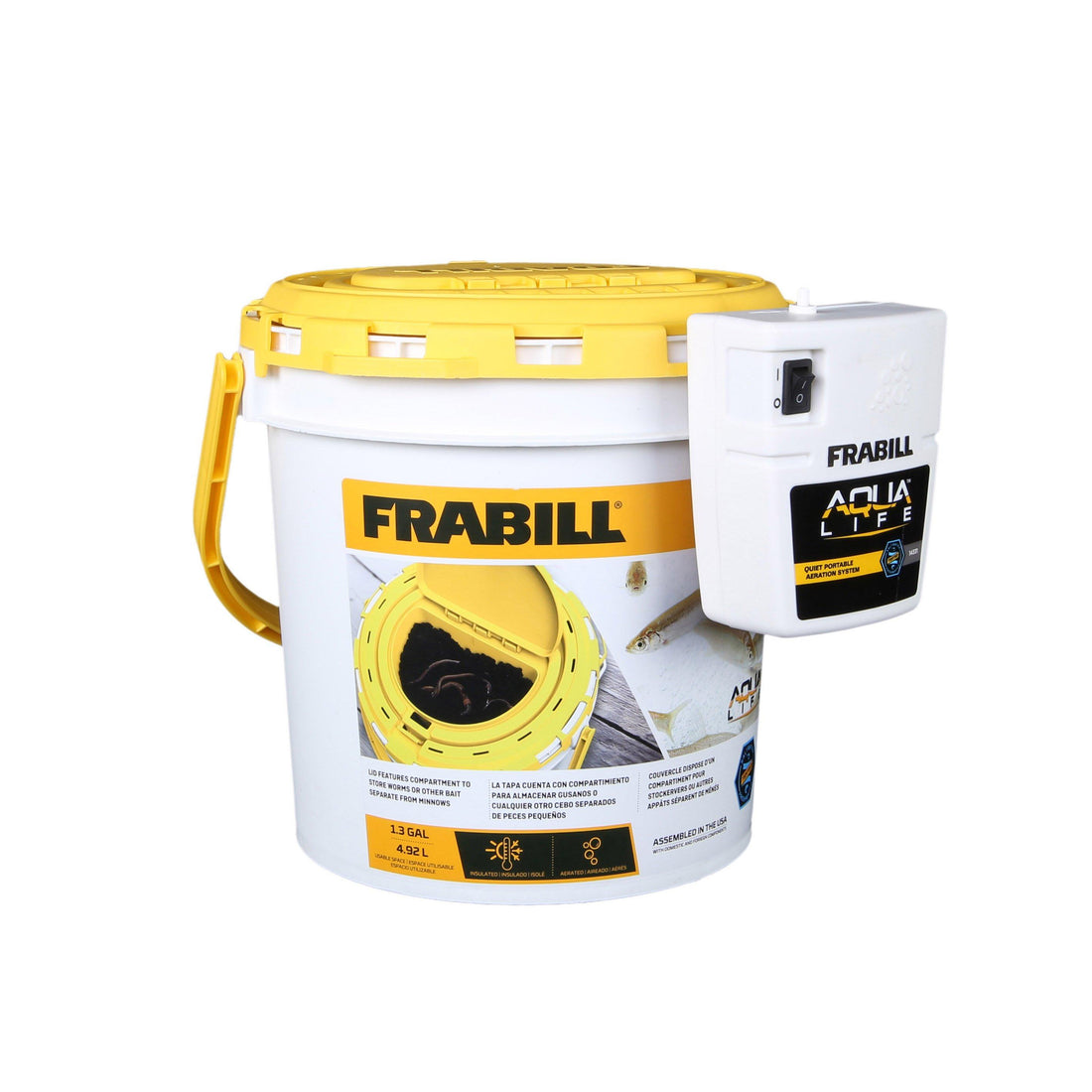 Frabill Aerated Dual Bait Bucket – Tackle Barn